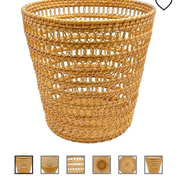 Bath | Vintage Natural Rattan Wickertrashcan Wastebasket | Poshmark